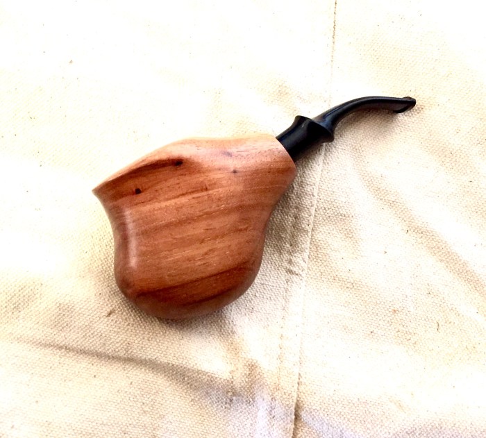 ASP 52 Pecan wood pipe – Aaron Simcik Painting